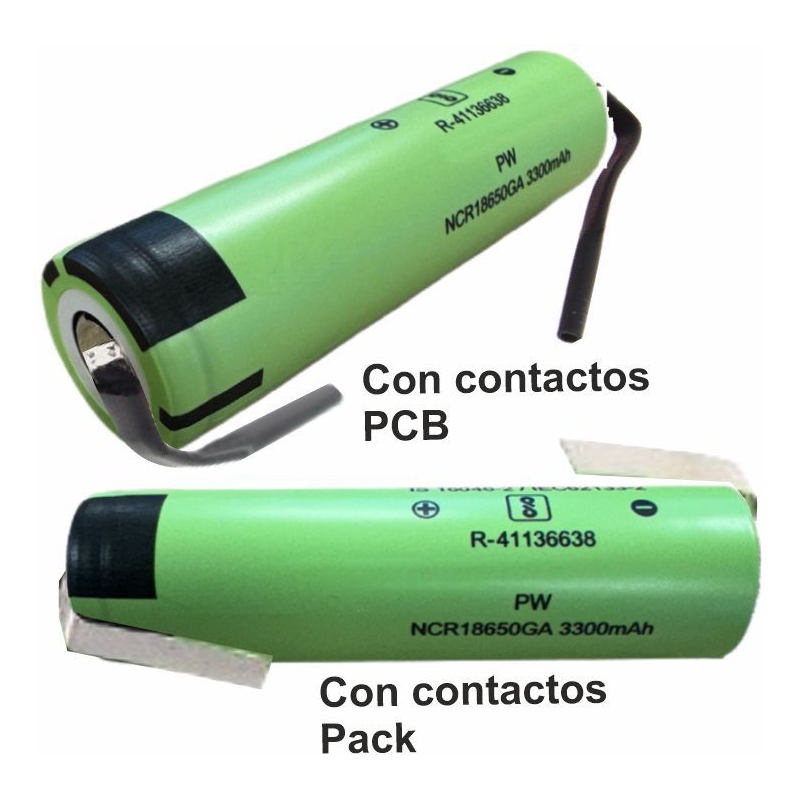 Baterias Litio Sanyo Panasonic NCR18650-GA 3.450mAh