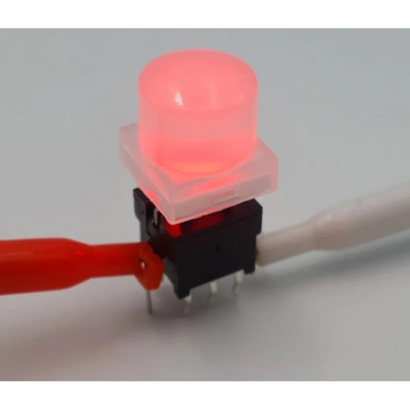 Pulsadores Tact Switch 10x10mm con Led 8 Pin