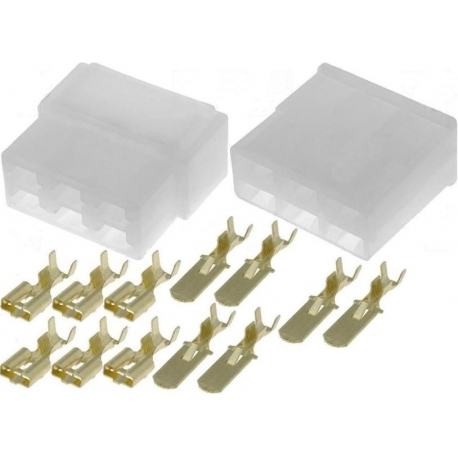 Juego de Conectores Faston 6.35 Macho y Hembra