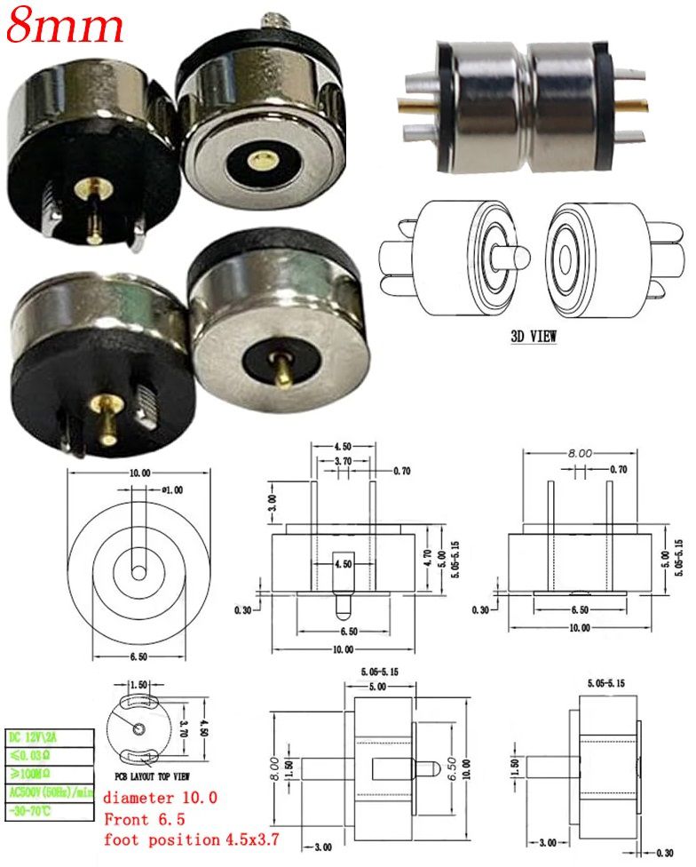 Conectores Magnéticos 10mm