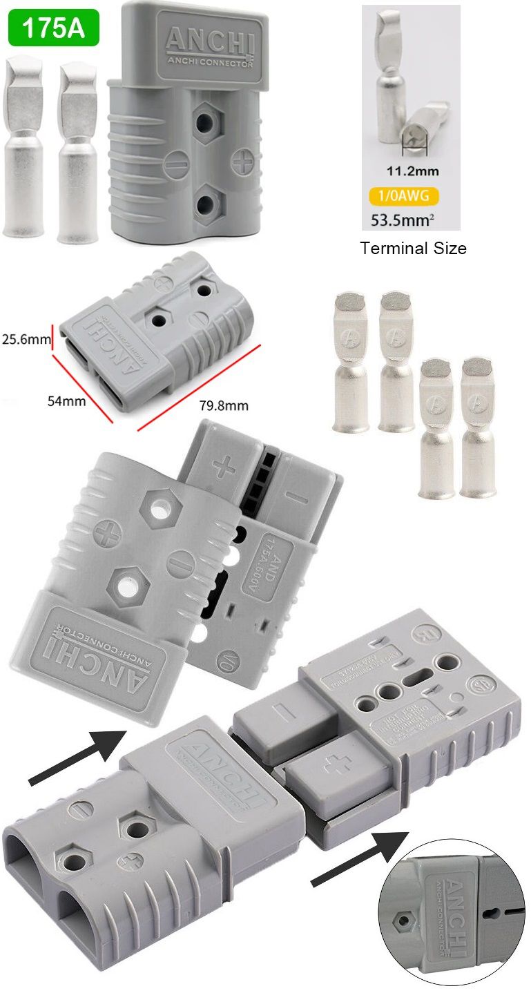 Conectores de Alta Corriente, 50, 120, 175 o 350A