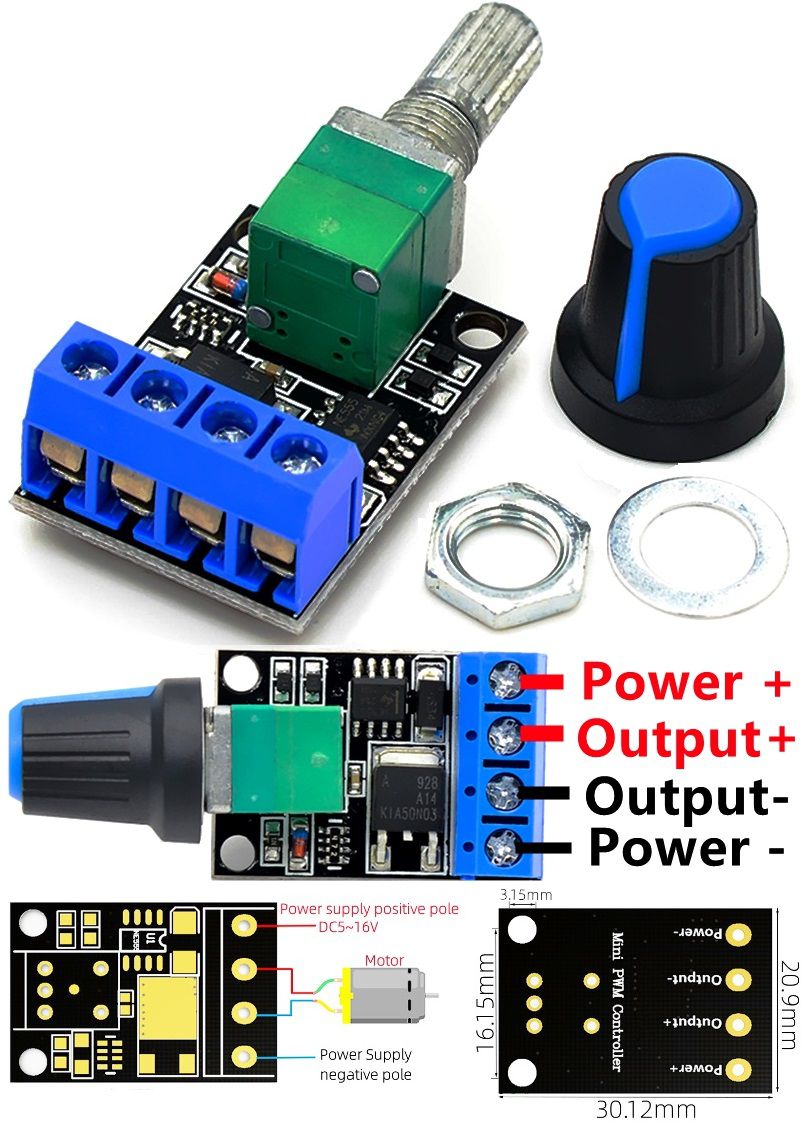 Regulador Dimmer PWM 5-12v 10A
