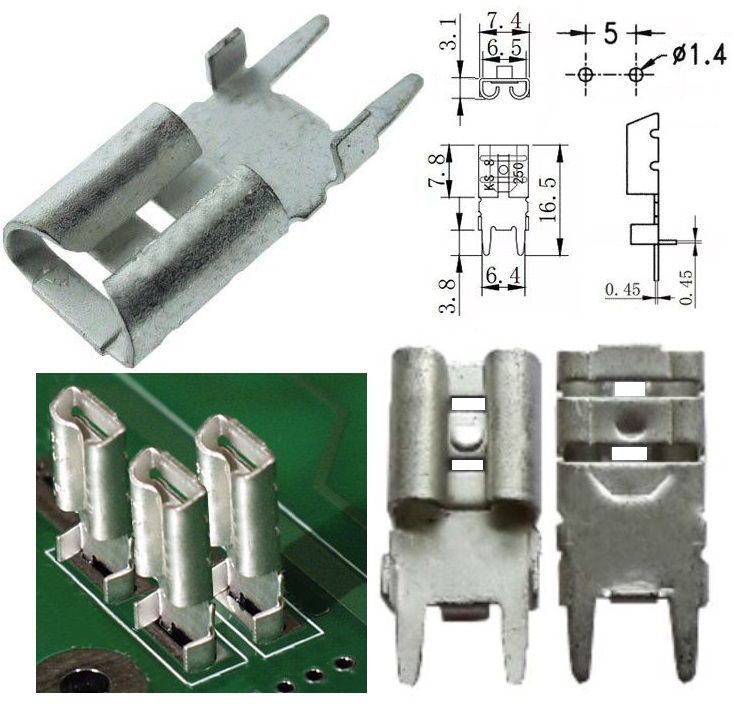 Conectores Faston Hembras