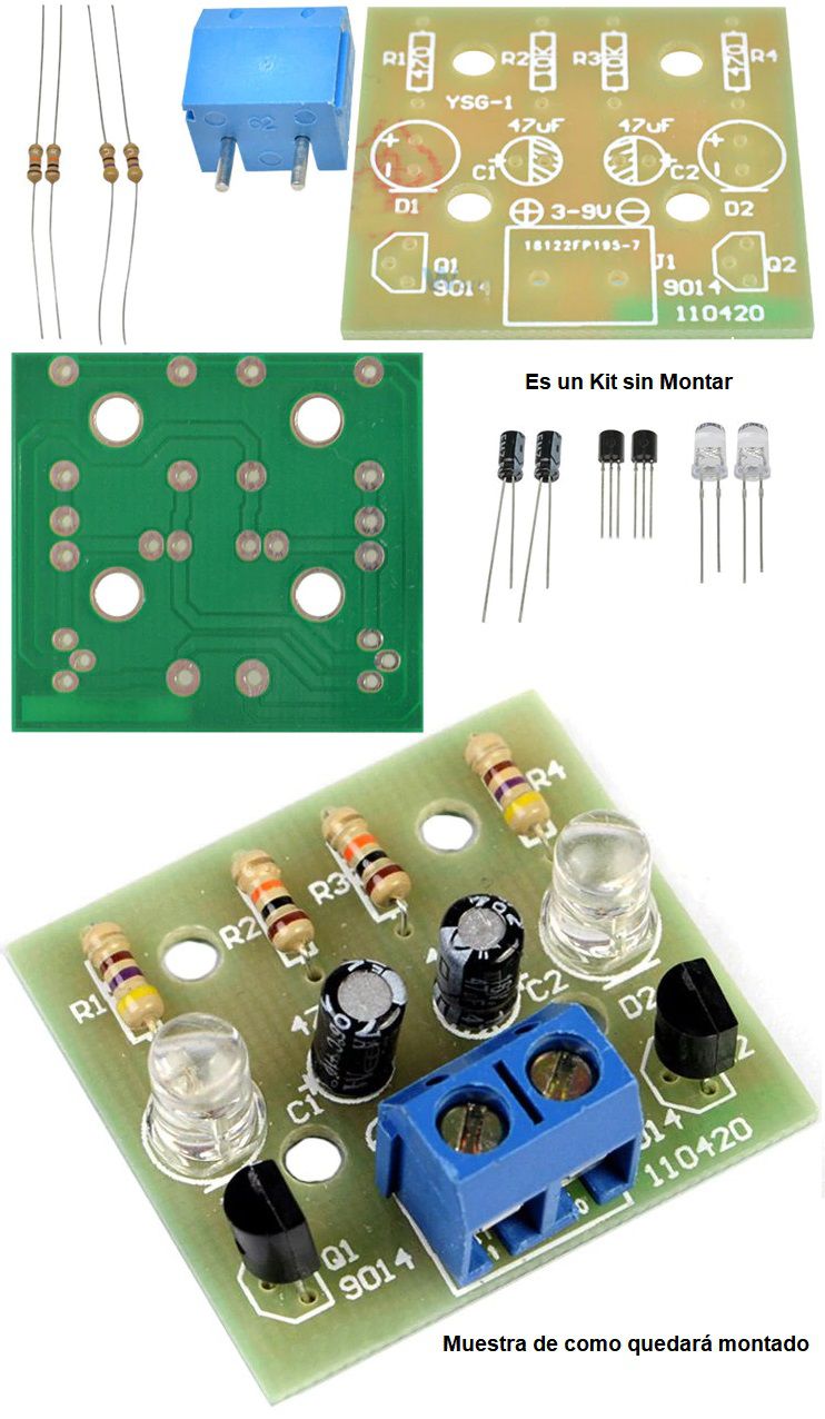 Kit intermitente de 2 Led