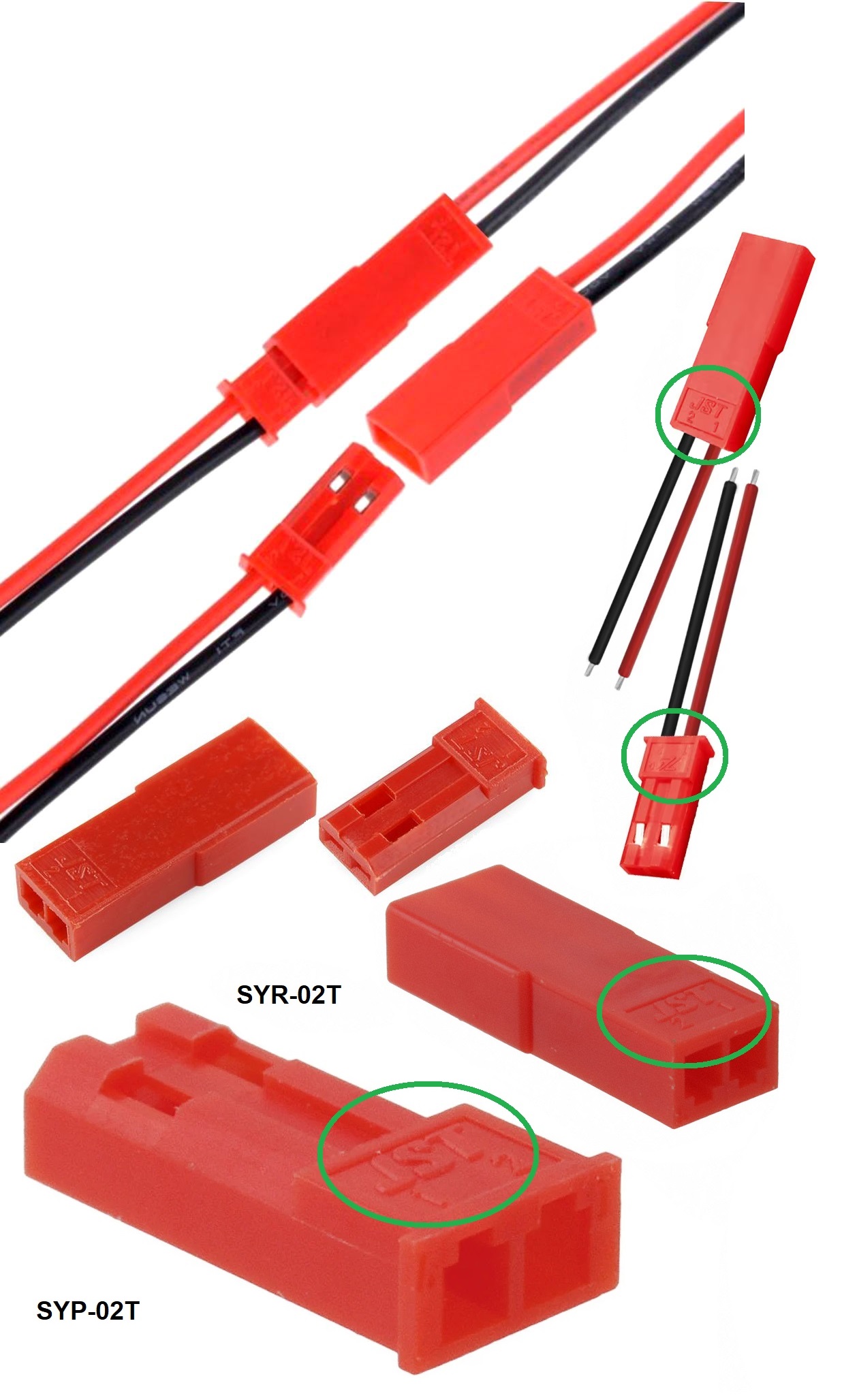 Conector JST BEC RCY con Cables