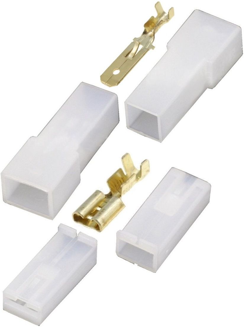 Juego de Conectores Faston 6.35 Macho y Hembra