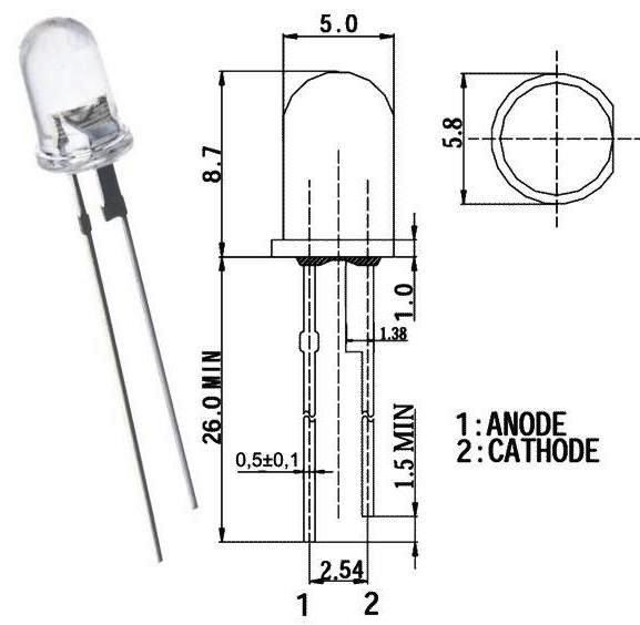 Led 3mm y 5mm a 12v
