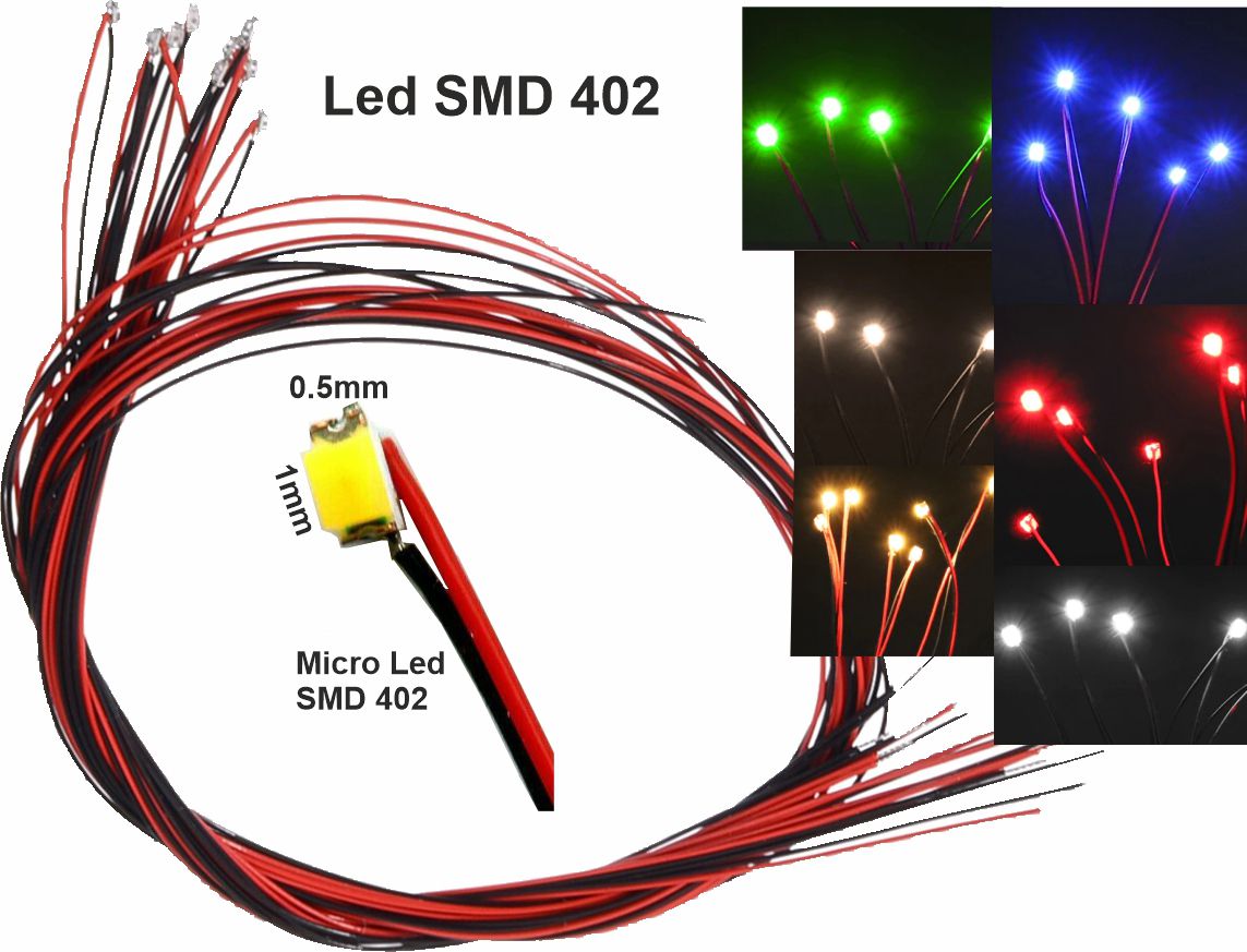 Led cableados SMD, 1206, 805, 603, 402