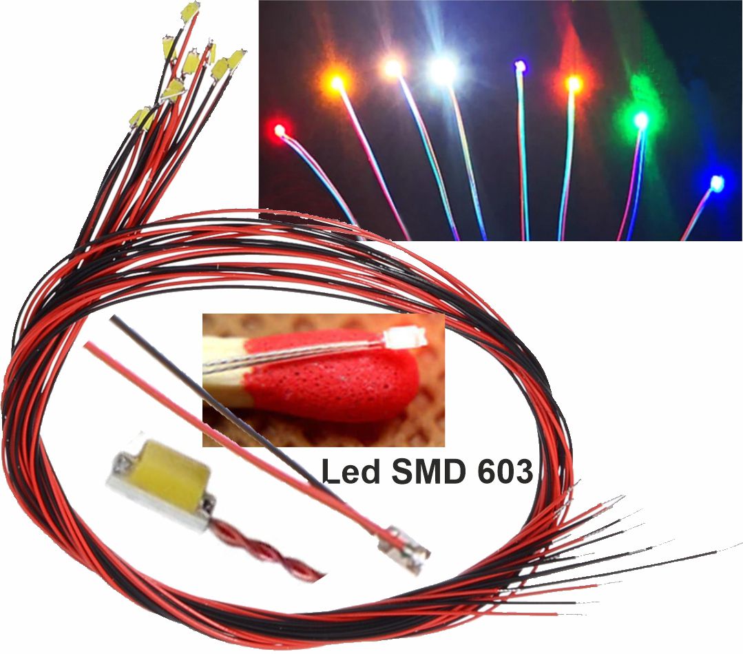 Led cableados SMD, 1206, 805, 603, 402