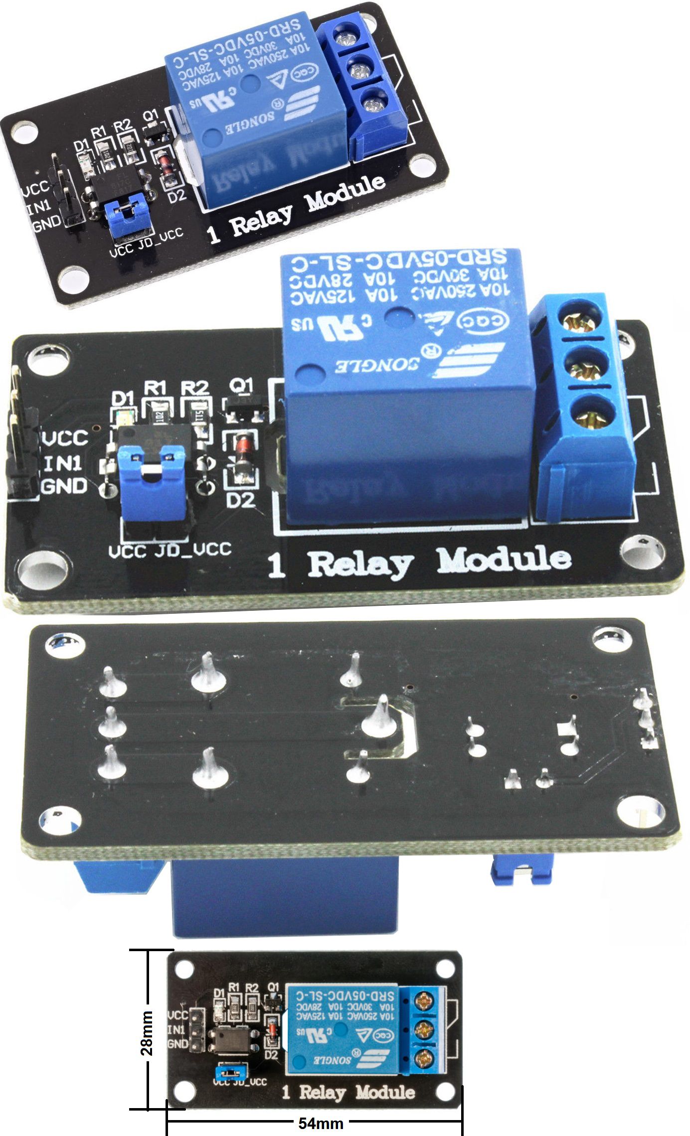 Módulo Relé 5v. con Optoacoplador