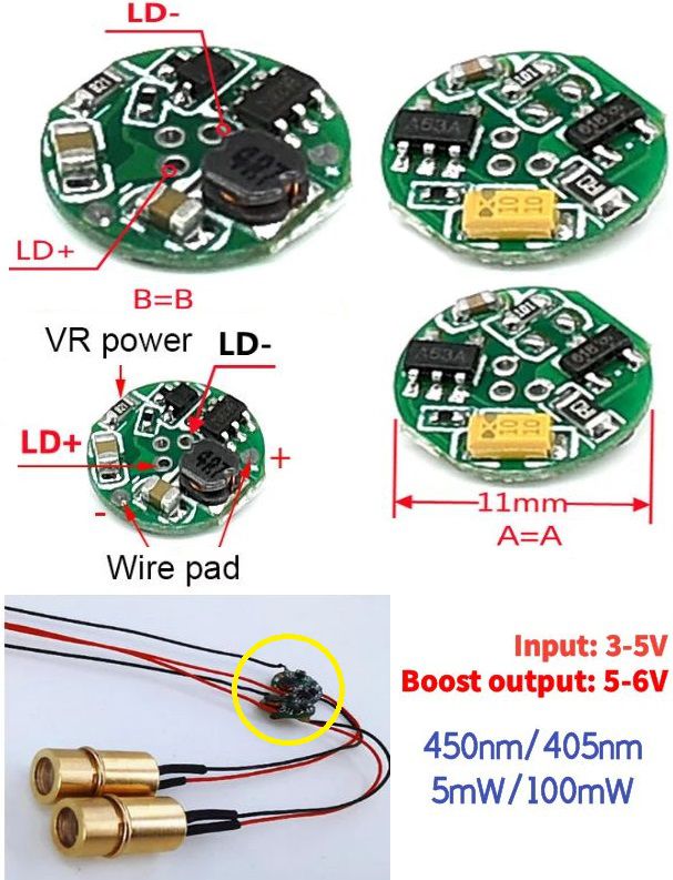 Controladores, driver Láser