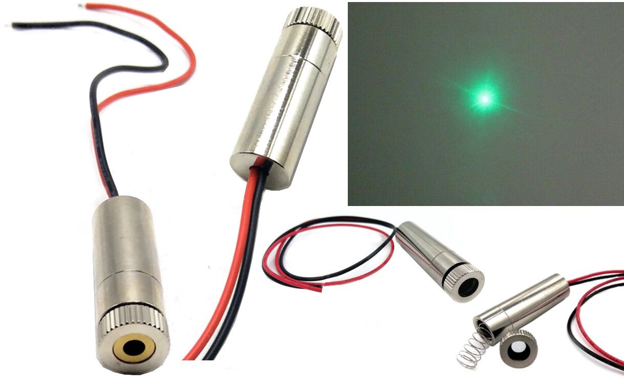 Módulo Led-Láser Verde 30mW 505nm