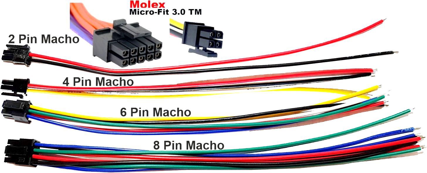 Conectores Molex MX430 MicroFit, Dual Row con Cables