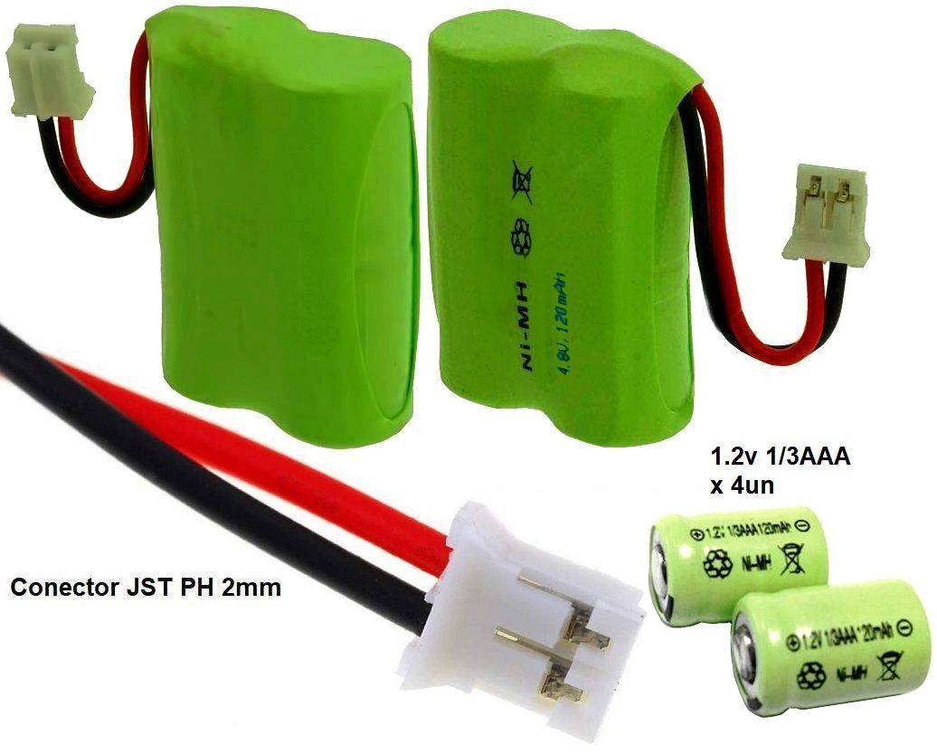 Pack Batería NI-MH Recargable 4.8v.