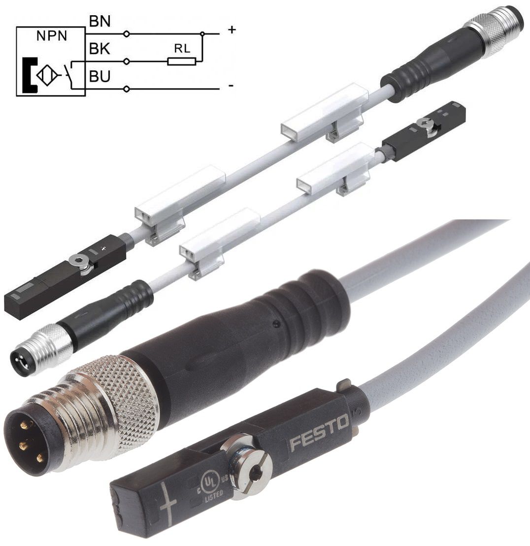Sensor de proximidad SME-8M-DS-24V-K-0,3-M8D