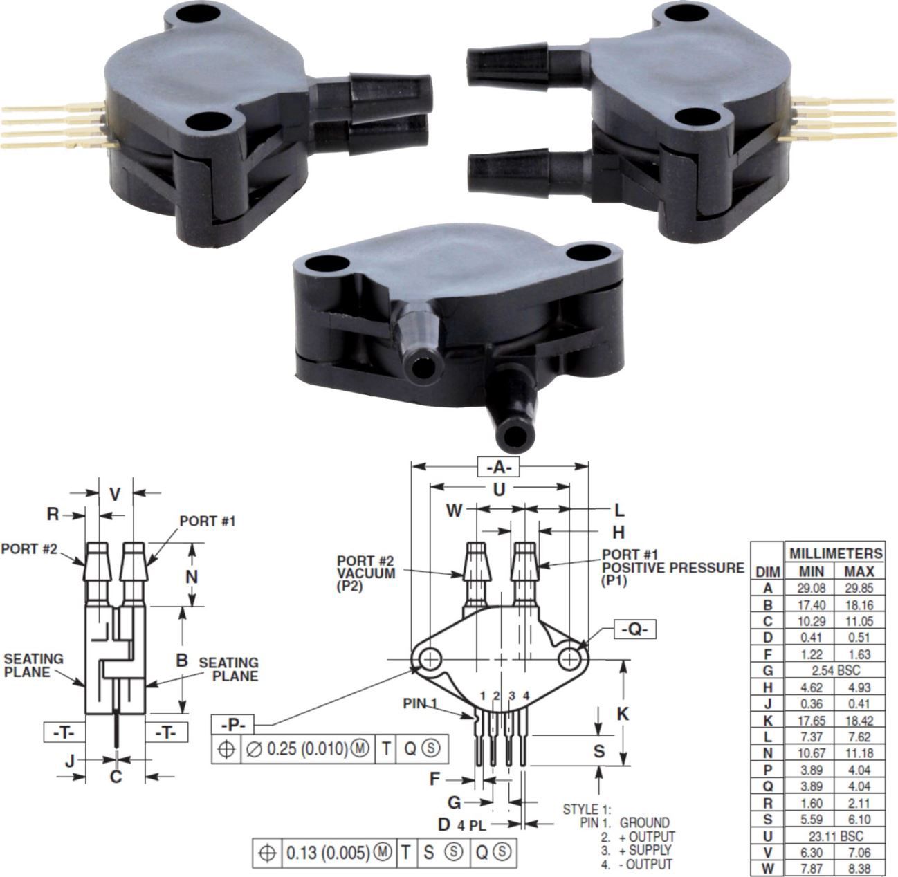 Sensores de presión diferencial/manómetros