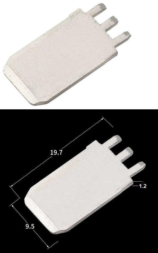 Faston Macho 9.5x19.70mm Rectos Pcb